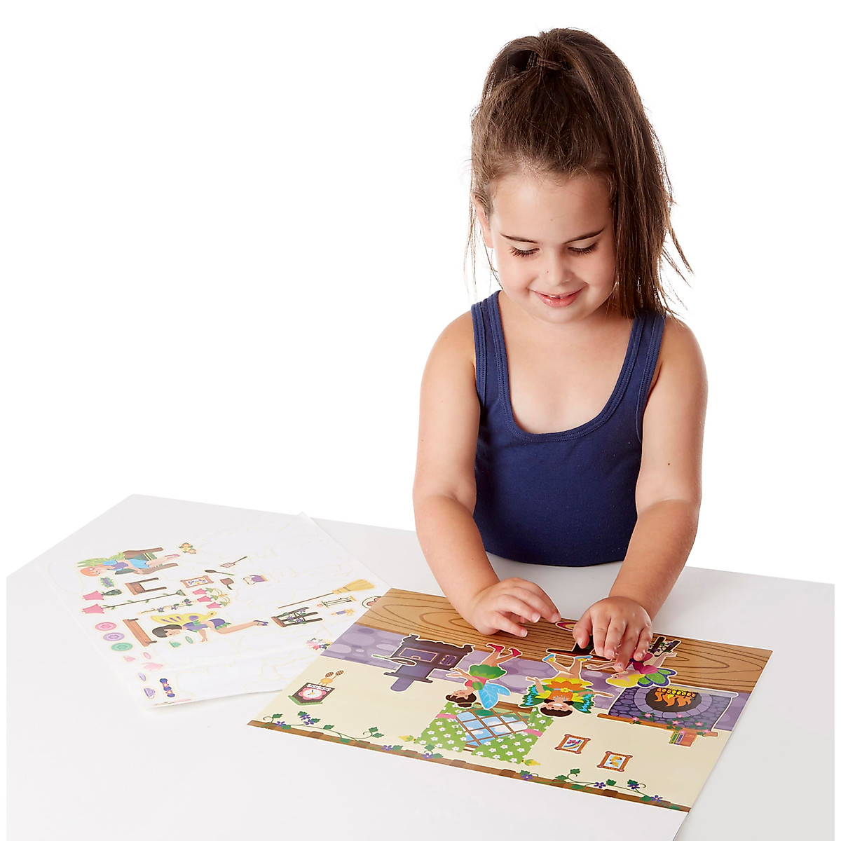 Melissa & Doug Reusable Sticker Pad: Fairies - 200+ Stickers