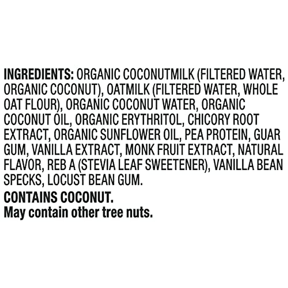 So Delicious Dairy Free Coconut Milk Frozen Dessert, Vanilla Bean, No Sugar Added, Vegan, Non-GMO Project Verified, 1 Pint