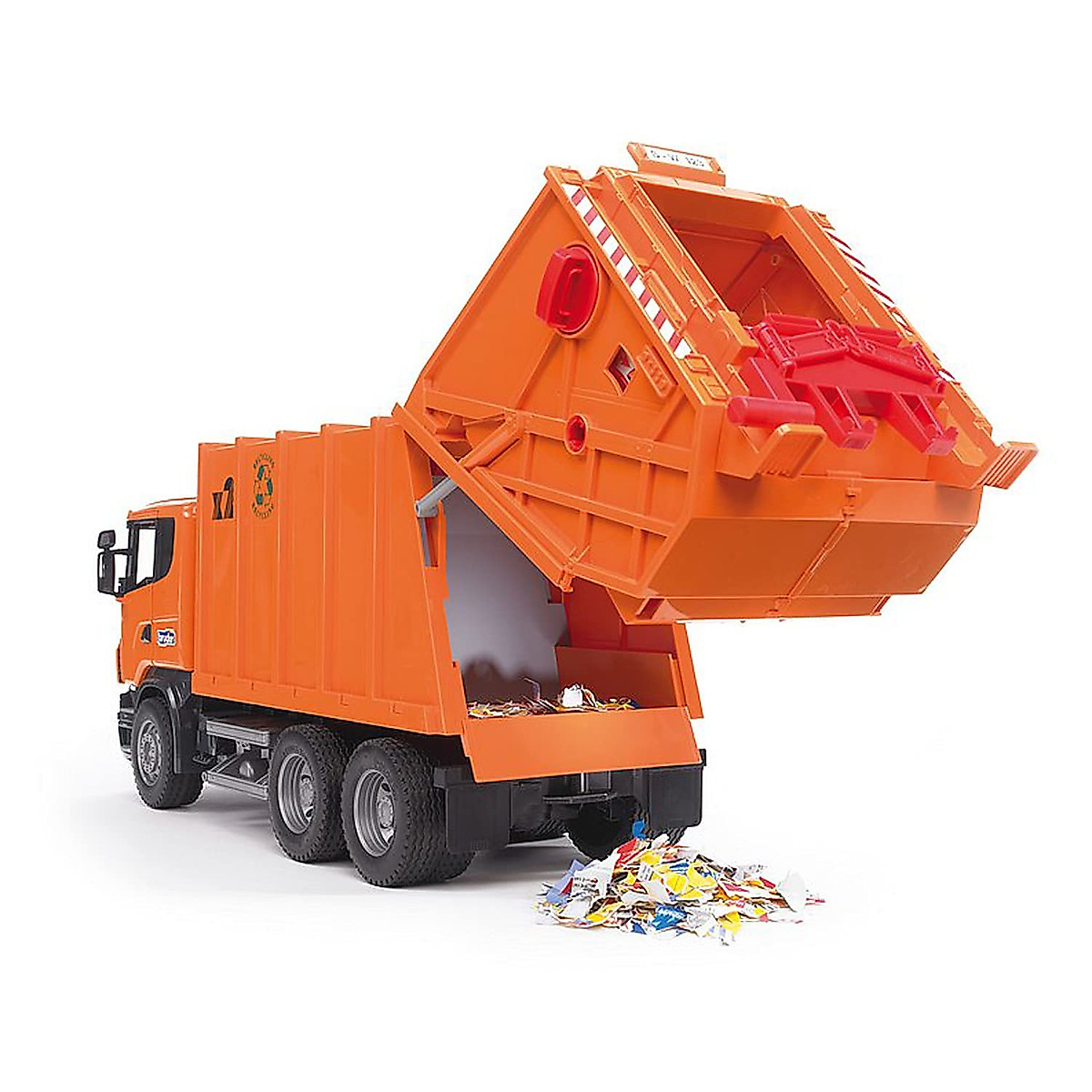 Bruder 03560 Scania R-Series Garbage Truck - Orange