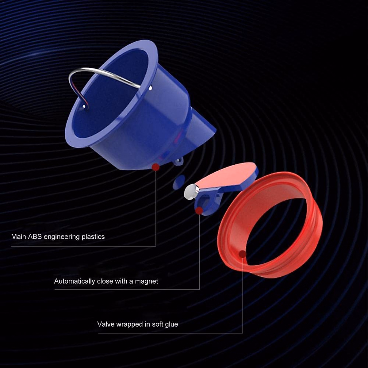 LzyxzQ Floor Drain,Floor Shower Drain Bathroom Silicone Drain Valve，Shower Bathtub Drain Stopper Floor Drain Kitchen Sink Drain Core Kitchen Accessories Floor Strainer, Blue