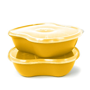 Preserve Food Storage Sandwich Container, Yellow, 25 oz., Set of 2