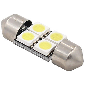 XtremeAmazing Pack of 2 White Dome Lamp Switch Interior Light Switch with 2Pcs Bulbs Replace 924-798 34404-SDA-A21 34404-SDA-A22D3