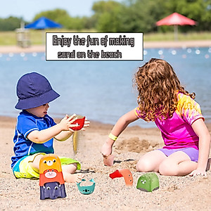 Hummigoo Animal Stacking Cups Bath Toys for Toddlers, 8PCS Nesting Cups Set for Boys & Girls 1-3, Montessori Toys for Toddlers 6-12 Months Play for Indoor/Outdoor/Bathtub/Beach