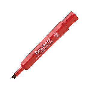 STAPLES Duramark™Permanent Markers, Chisel Tip, Red, Dozen