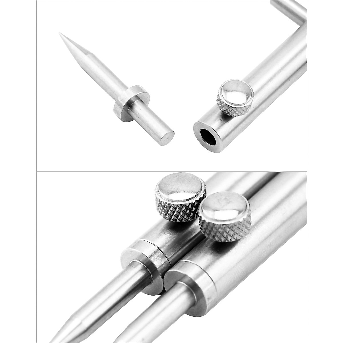 QWORK Camera Lens Openning Repairing Tool Kit, DSLR Camera Tool Set, 3/8" to 3-15/16" Lens Repair Set, Anti-Magnetic 3 Tips, 6 Screws and 2 Hexagon Wrench for Canon Nikon Sony Olympus Camera