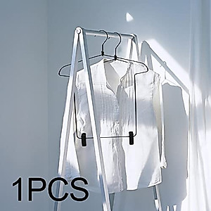 Body Shape Coat Rack for Girls Trouser Garments Holder Wardrobe Organizer Dress Holder Hanger for Laundry Bedroom Home , Black