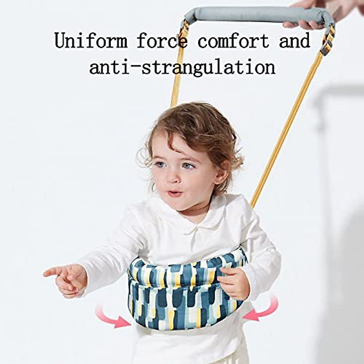 Handheld Baby Walker,Safe Toddler Walking Assistant Helper Kid Walking Child Harnesses Learning Assistant Belt Gray