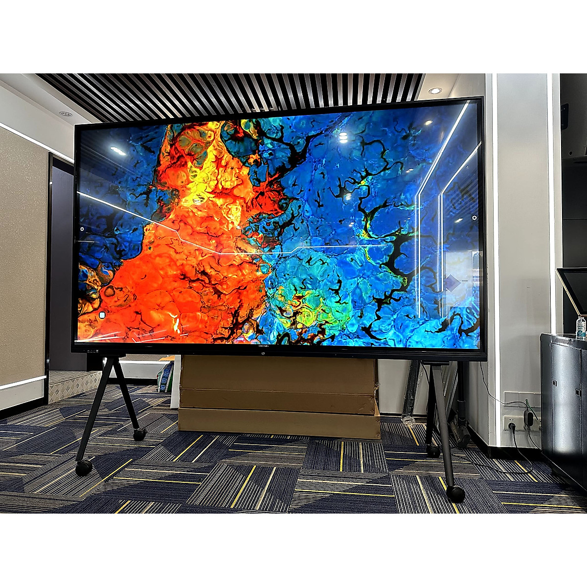 GTUOXIES 98 Inch LED UHD 4K TV; TS98TD with Stand, Wall Mount, Table Base, 24/7 Use, for Heavy Duty Operation and Display Across A Wide Range of Commercial Facilities