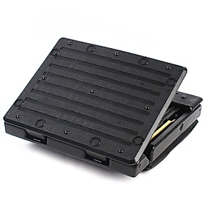 Car Footrest, Foot Rest Stool Ergonomic Adjustable Height Under Desk/Car Comfortable Footrest Business Trip Ottoman Stool Black