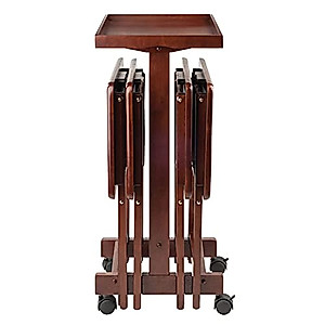 Winsome Isabelle Snack table, Walnut 19.69x15.91x36.22