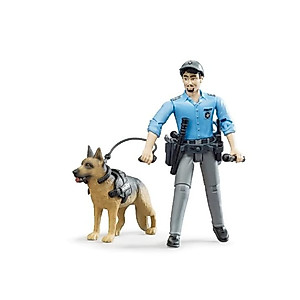 Bruder 62150 bworld Policeman with Dog