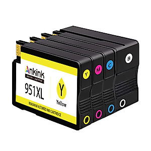 950XL 951XL Combo Pack for HP OfficeJet Pro 8600 8610 8620 Printer Ink Cartridge Replacement for HP 950 951 hp950 hp951 XL hp950xl hp951xl to Officejet pro 8100 8625 8630 8660 8615 276DW 251DW printer