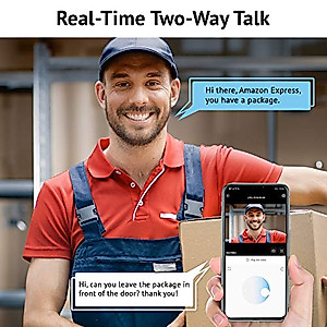 LaView WiFi Video Doorbell Camera, with 32GB SD Card, 1080P Video AI Human Detection, Night Vision, 2-Way Audio, IP65 Waterproof, Easy Installation (Requires Existing Doorbell Wires) USA Cloud Server