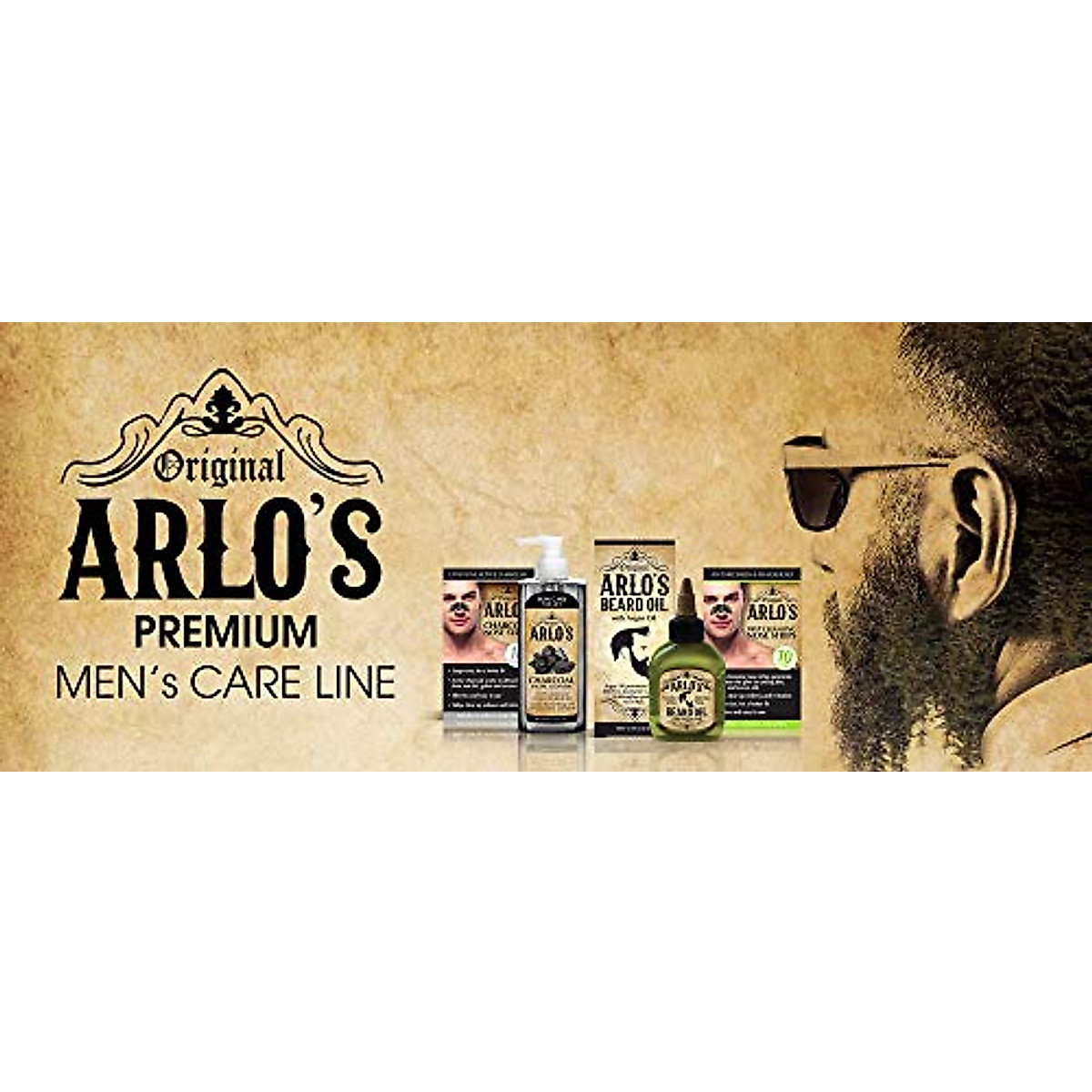 Arlo's 99% Natural Original Beard Oil, Pro-growth Growth Enhancer, 2.5 Fluid Ounce