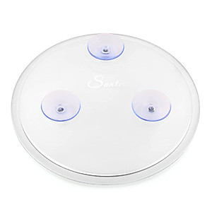 SANTOO 20X Magnifying Mirror with 3 Mounting Suction Cups Used for - Pluck Eyebrows - Tweezing - Blackhead Removal - See Details Clearly – Easy Mounting Makeup Mirror - 6 Inch Round