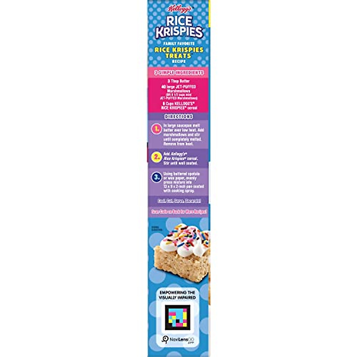 Kellogg's Rice Krispies Cold Breakfast Cereal, 8 Vitamins and Minerals, Rice Krispies Treats, Large Size, Original, 12Oz Box (1 Box)