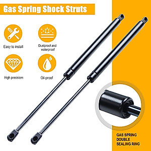 2 Pcs Gas Struts 17 Inch 120 lbs Prop Shock Lift Struts Springs Rod for RV Camper Bed Truck Cap Camper Shell Boat Hatch Door Murphy Bed Heavy Toolbox Duty Box Lid