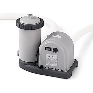 Intex Easy Set 18' x 48" Round Inflatable Above Ground Swimming Pool Set with Filter Pump, Ladder, Pool Cover, and 7" Chlorine Dispenser