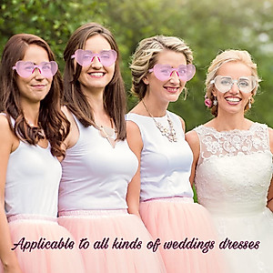KIWILEPI Heart Sunglasses Bachelorette Party Supplies, 9PCS Heart Shaped Glasses Bulk for Team Bride Decorations Bridesmaid Proposal Gifts Birthday Party Supplies Valentine's Day Party Favors