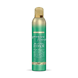 OGX Active Beauty Green Tea Fitness Dry Shampoo Foam, 5 Ounce