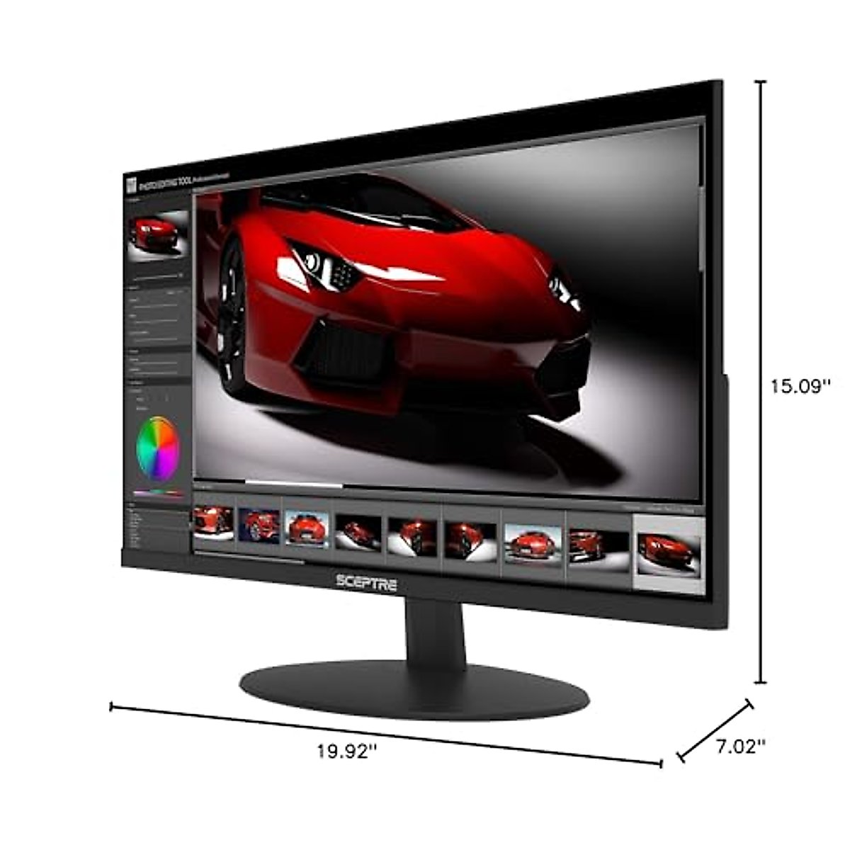 Sceptre E225W-19203R 22" Ultra Thin 75Hz 1080p LED Monitor 2X HDMI VGA Build-in Speakers & Logitech MK345 Wireless Combo â€“ Full-Sized Keyboard with Palm Rest and Comfortable Right-Handed Mouse