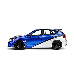 Jada Toys Rubber Tires 1:24 Fast & Furious - Brian's Subaru Impreza WRX STI, Blue (99514)