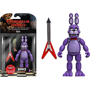 Bonnie: Action Figure Vinyl Figurine Bundle with 1 F N A F Theme Compatible Trading Card (08849)