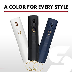 SABRE 2-in-1 Pepper Spray + Personal Alarm, Alert & Defend with One Press or Use Alarm Only, Fast Flip Top Safety with Finger Grip & Tuck-Away Keyring, Maximum Police Strength, UV Marking Dye & 130dB