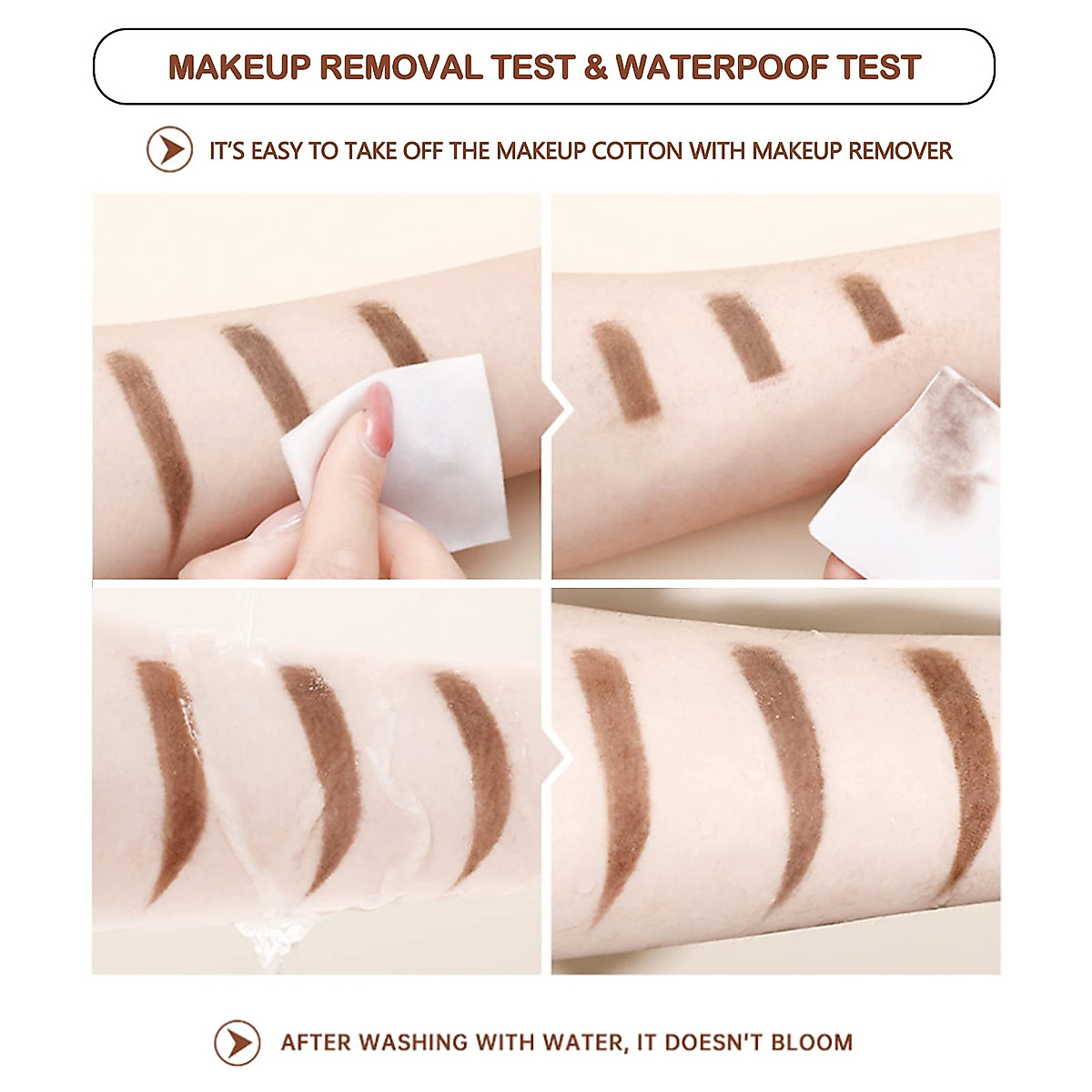 3 Pcs Waterproof Eyebrow Pencil Dark Brown, Premium Eye Brow Pencil Brn with Spoolie Brush, Longwearing for Perfect Brows, Professional, Precision, Defines, Universal Benefit Eyebrow Pencil, O'CHEAL