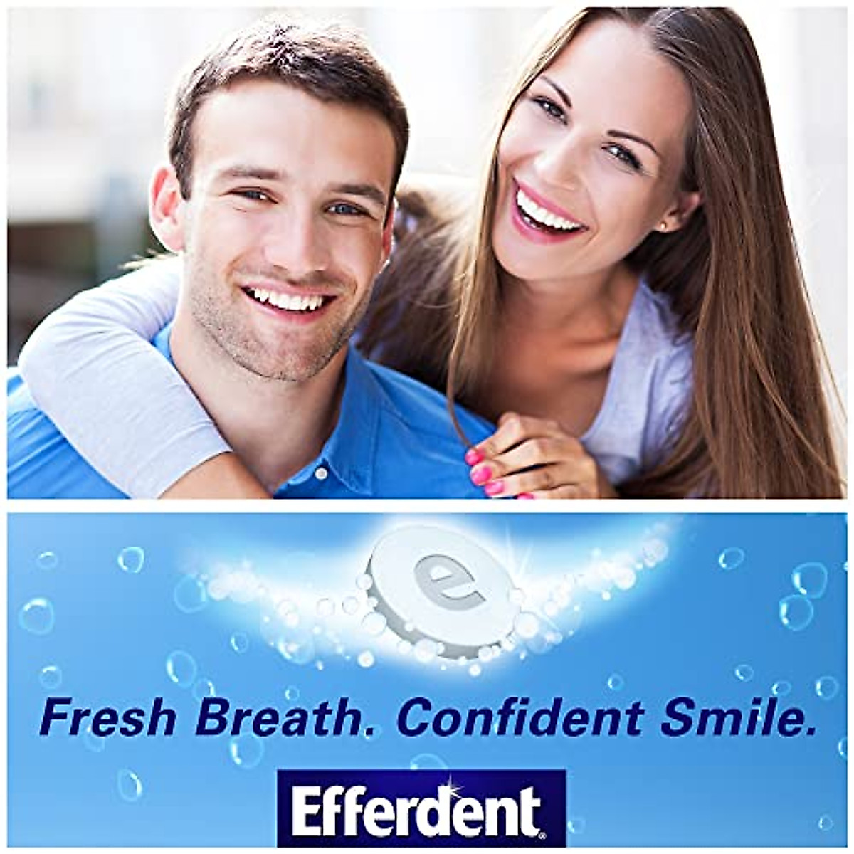 Efferdent Retainer Cleaning Tablets, Denture Cleaning Tablets for Dental Appliances, Overnight Whitening, 90 Count