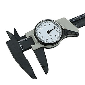 Kocome 150mm 6inch Dial Caliper Plastic Vernier Caliper 4 Way Gauge Micrometer