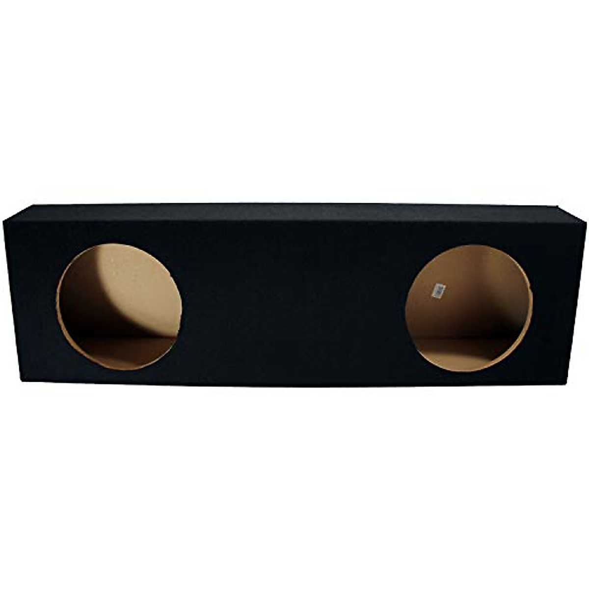 American Sound Connection Dual 12" Subwoofer Regular Standard Cab Truck Sub Box Enclosure 5/8" MDF - Black