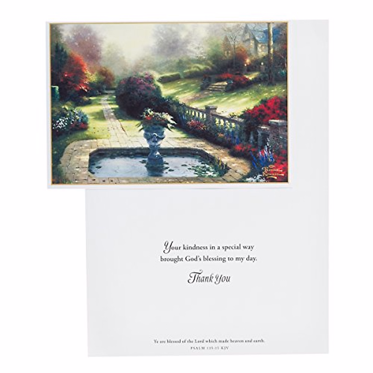 DaySpring - Thomas Kinkade - Thank You - 12 Boxed Cards, KJV (51855), Multi