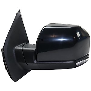 Kool Vue Driver Side Power Heated Mirror for Ford F-150 2015-2020 Power Fold With Signal Light, Blind Spot Monitor, Memory & Puddle Lamp Paintable