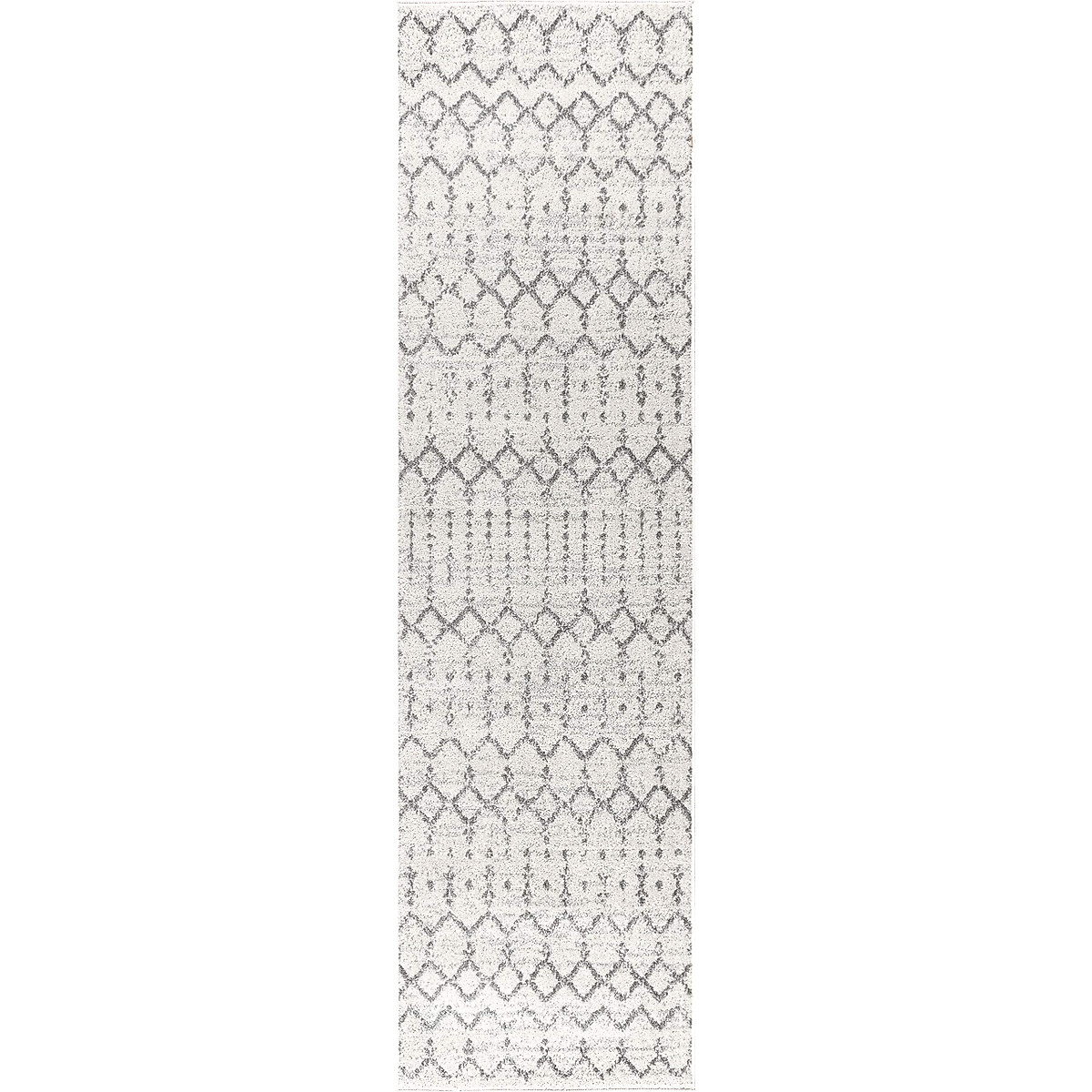 JONATHAN Y Moroccan Boho Vintage Diamond Rugs (8 ft. x 10 ft.) and (2 ft. x 8 ft.)