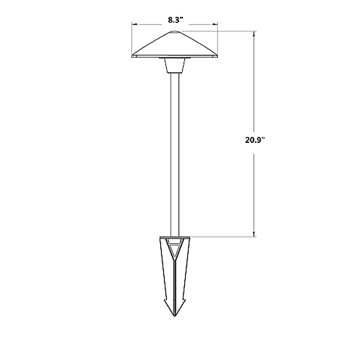 Arrownine Landscape Lighting Path Lights Low Voltage 12V AC/DC,Cast Aluminum Construction Replaceable G4 LED Bulb for Outdoor Pathway Lights,Walkway Garden Yard Driveway Lights 2-Pack Bronze Finish