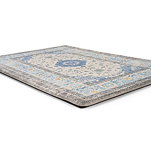 Rugshop Traditional Anti Fatigue Standing Mat 18" x 47" Blue