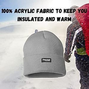 McGuire Gear Thermal Insulated Watch Cap Beanie, 40 Gram Insulation, Water Resistant, Warm Lightweight Winter Hat (Royal Blue)