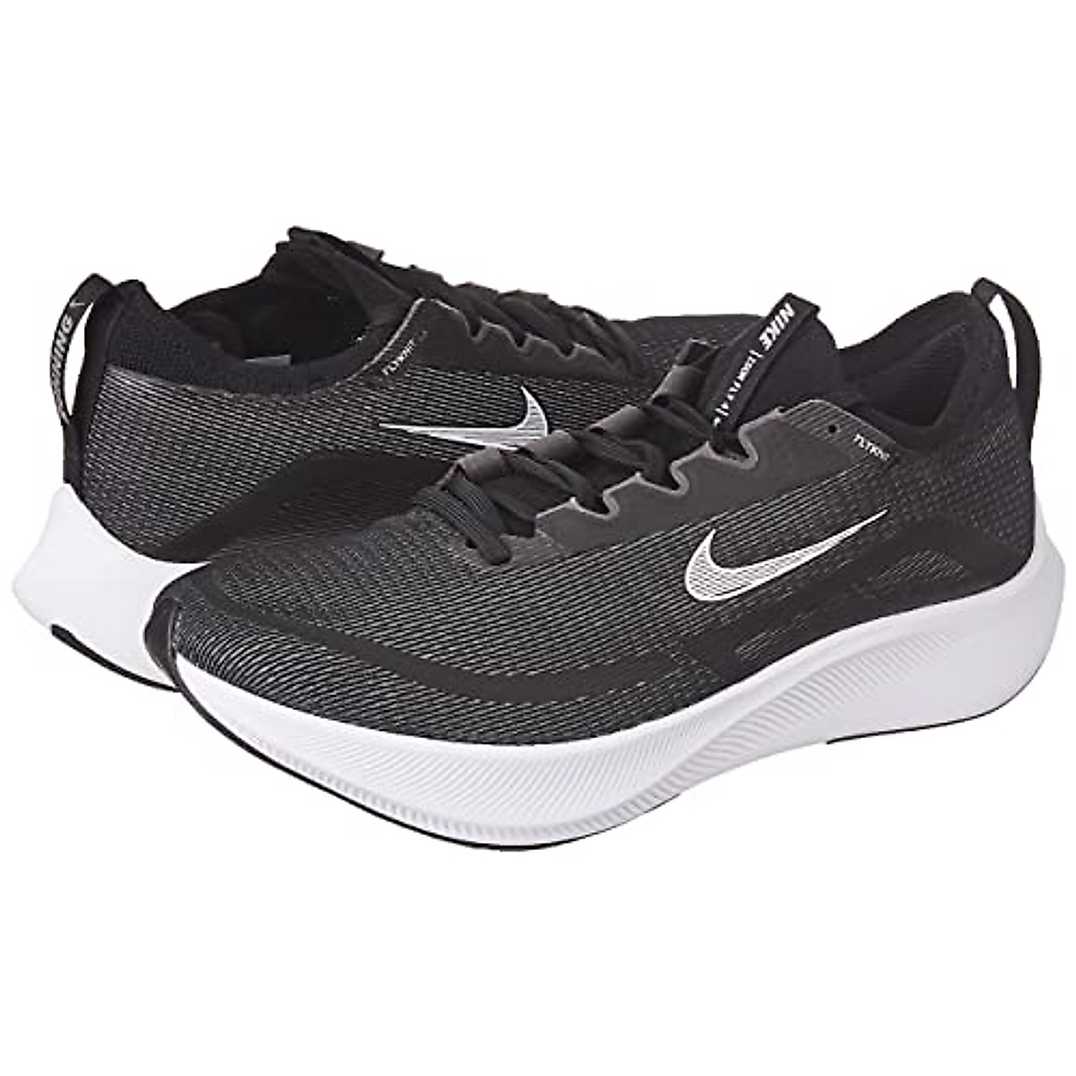 Nike Women's Zoom Fly 4 Running Shoe, Black/White-off Noir, 8