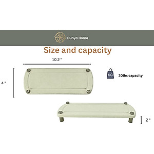 Dunya Home Bathroom Sink Caddy Fast Drying Stone Drying Rack Accessory Organizer Diatomaceous Earth Drying Rack Sponge Bottle Soap Countertop Organizer White