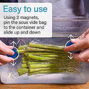 [10 pack] Sous Vide Magnets to Keep Bags Submerged and In Place - Sous Vide Accessories to Stop Floating Bags and Undercooking - Great Alternative to Sous Vide Weights, Balls, Clips, and Racks