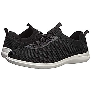 Aravon Women's PC Mesh Bungee Sneaker, Black Knit, 9