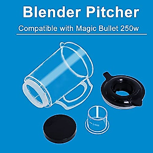 48oz Cup Replacement Parts Compatible with Magic Bullet 250w,Blender Pitcher (NOT include blade)