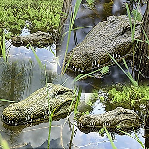 Akargol 2.4 GHz Remote Control Alligator Head RC Boats for Adults and Kids - Large Decoy and Floating Crocodile Head Prank, Rechargeable Battery, Boat Lake & Pool Toy