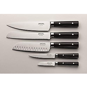 Royal Doulton Gordon Ramsay Block Knife Set, 6 Piece, Grey