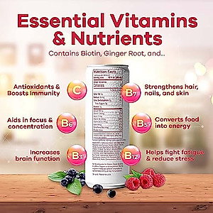 Aspire Tropics Variety Pack, Healthy Energy Drink, Natural Caffeine from Green Tea, Keto-Friendly, Sugar-Free, Zero Calories, 12 fl oz Cans (Pack of 12)