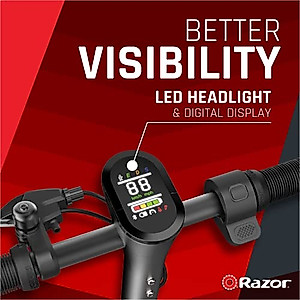 Razor C45 Electric Scooter – Up to 19.9 MPH with Cruise Control, Up to 23 Miles of Range, Foldable and Portable, Bluetooth Wireless Tech Enabled to Connect to Razor E Rides App [Amazon Exclusive]