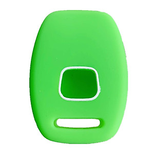 Rpkey Silicone Keyless Entry Remote Control Key Fob Cover Case protector Replacement Fit For Honda Accord Crosstour CR-V CR-Z Civic Fit Insight Odyssey Ridgeline N5F-S0084A CWTWB1U545(green)
