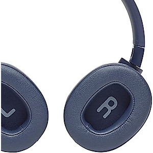 JBL Tune 750BTNC - On-Ear Wireless Bluetooth Headphones with Noise Cancellation, Includes LED Flashlight Key Chain Bonus (Blue)