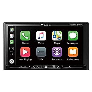 Pioneer MVH-AV251BT Digital Multimedia Video Receiver with 7" Hires Touch Panel Display, Apple CarPlay, Android AUT, Built-in Bluetooth, and SiriusXM-Ready (Does not Play CDs)